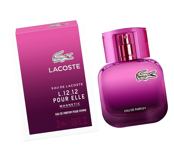 Lacoste L.12.12 Magnetic Pour Elle 25 мл женский парфюм - Лакост фиолетовые аромат