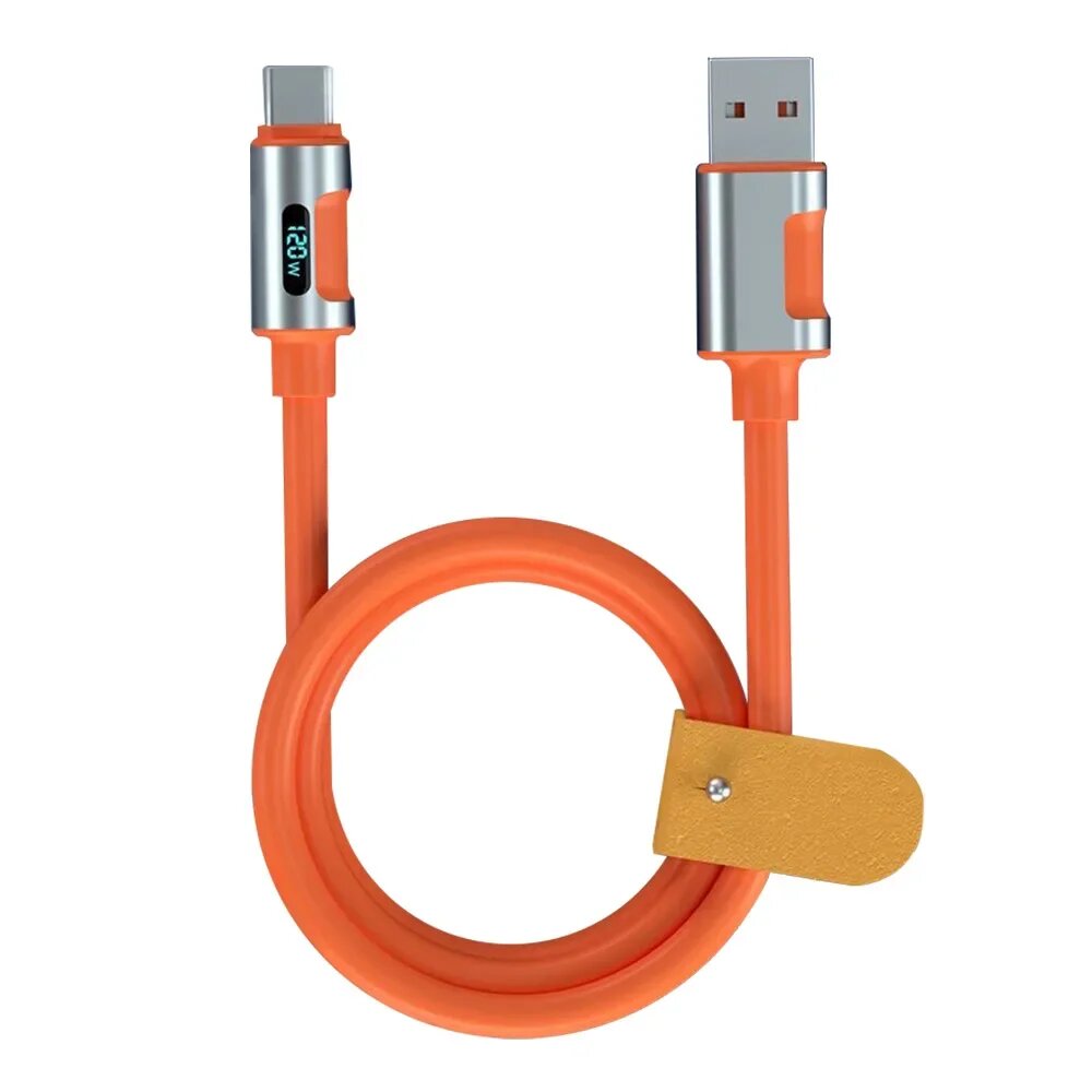 Кабель USB-C 120 Вт 6А для быстрой зарядки и передачи данных, сверхбыстрый зарядный кабель для iPhone 15, 17, Xiaomi 17, Huaw.