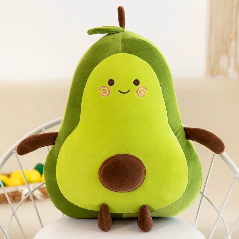 Кукла-подушка Miniso авокадо, плюшевая игрушка, большая популярная мультяшная кукла Miniso и мягкая девочка зеленый