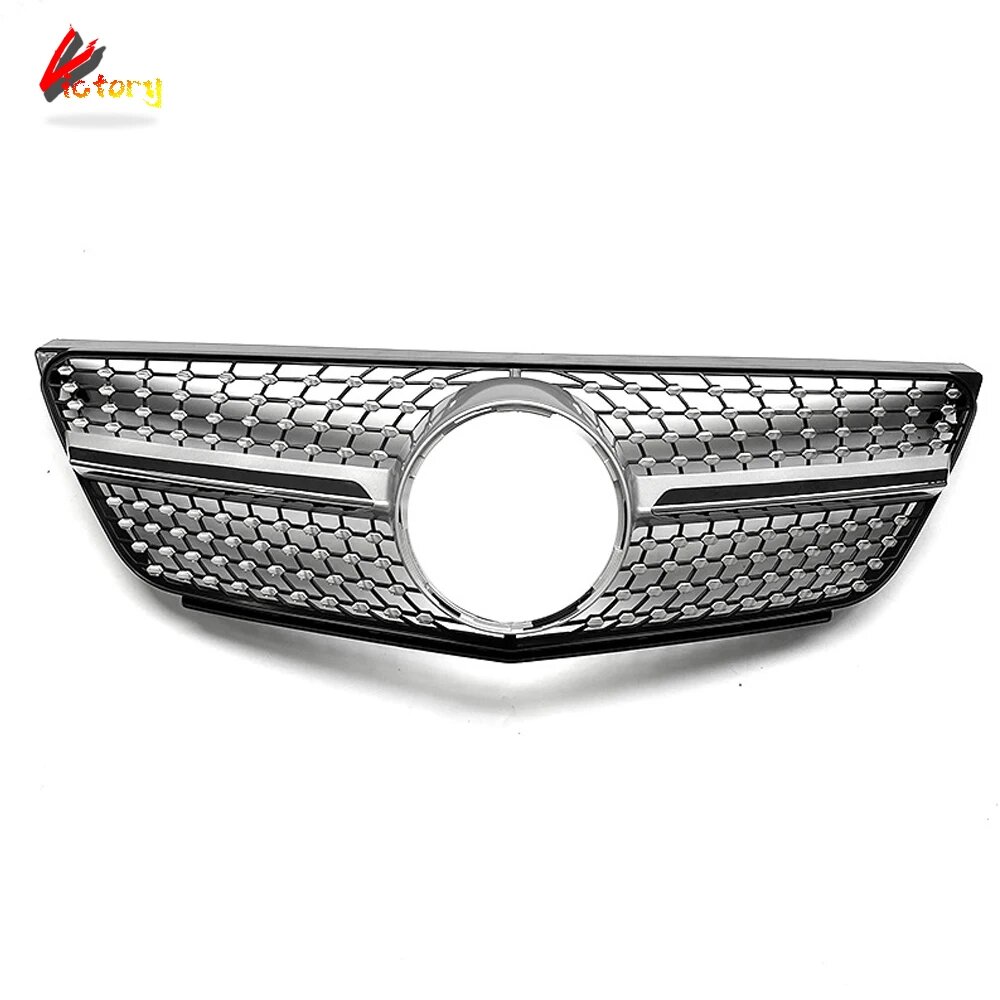 Передняя решетка бампера для Mercedes B Class W245 2009 2010 2011, гоночная решетка с silver