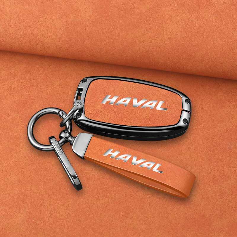 Совместимость с Haval H6/F7X/H2S/F5/H4 Dog/Coolcat песочный оранжевый чехол для ключа, одиночный корпус стиль B