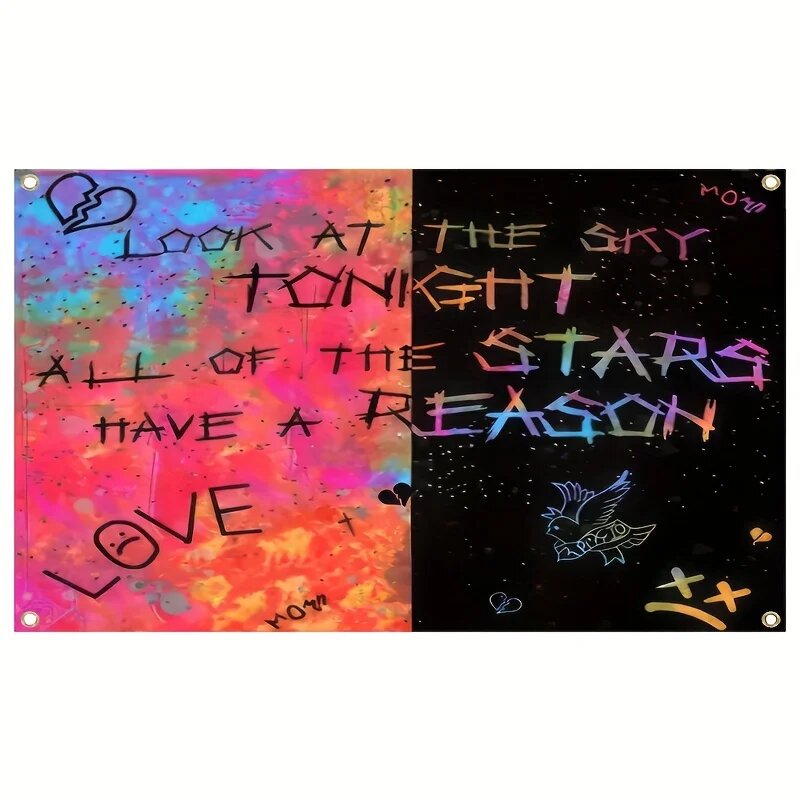 Флаг Lil Peep Look At The Sky Tonight