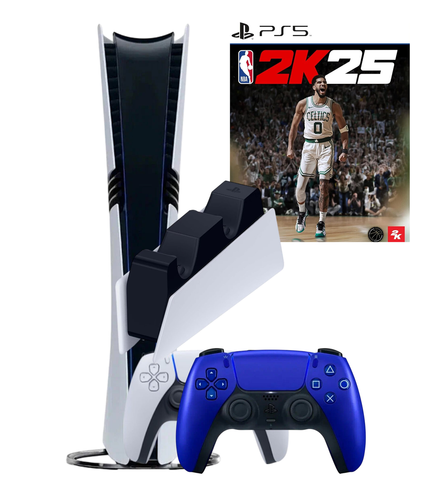 Игровая приставка PS5 Pro + игра NBA 2K25+ DualSense PS5 Cobalt Blue + Dualsense Charging Station