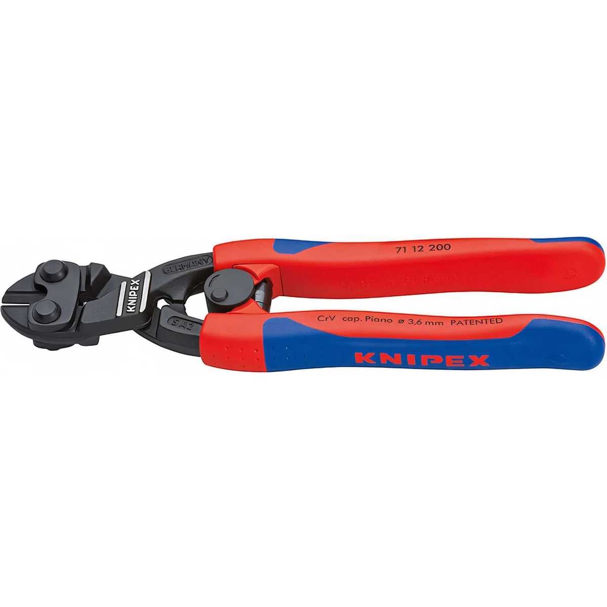 Болторез KNIPEX 7112200 коболт, 200 мм, двухкомпонентные, CrV, карсный/синий