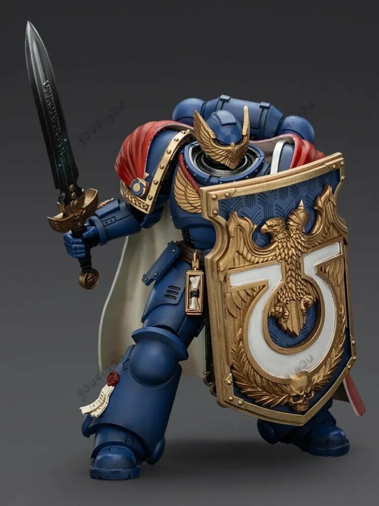 Подвижная фигурка JOYTOY Warhammer 40K 1/18 Action Figures Ultramarines Victrix Honour Guard with Storm Shield And Power Sword