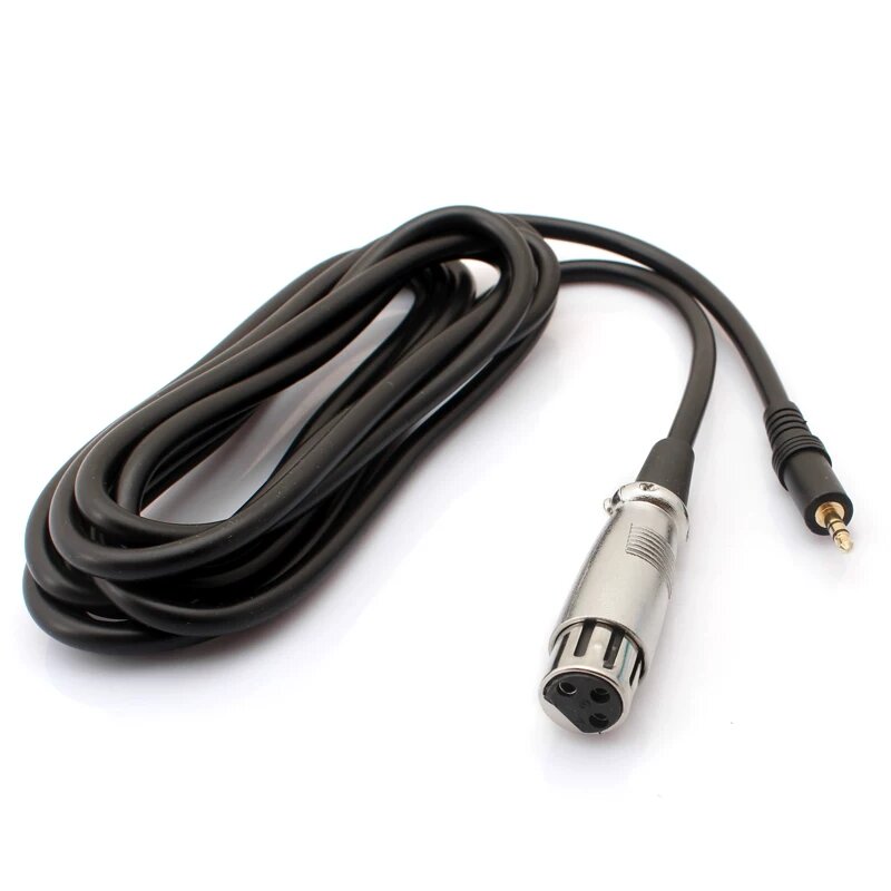 Черный кабель 2,3 м стандартный XLR с фантомным питанием для аудиооборудования и микширования звука