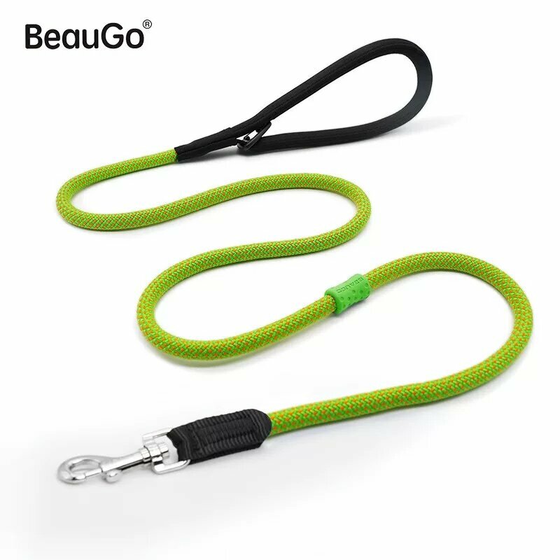 QZee BeauGo Hurricane Series Собачий поводок 1,5 м 9 мм тонкий для собак до 20 кг Зеленый Хекка