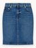 Юбка DOLCE & GABBANA Logo-plaque denim mini skirt, размер 42, синий