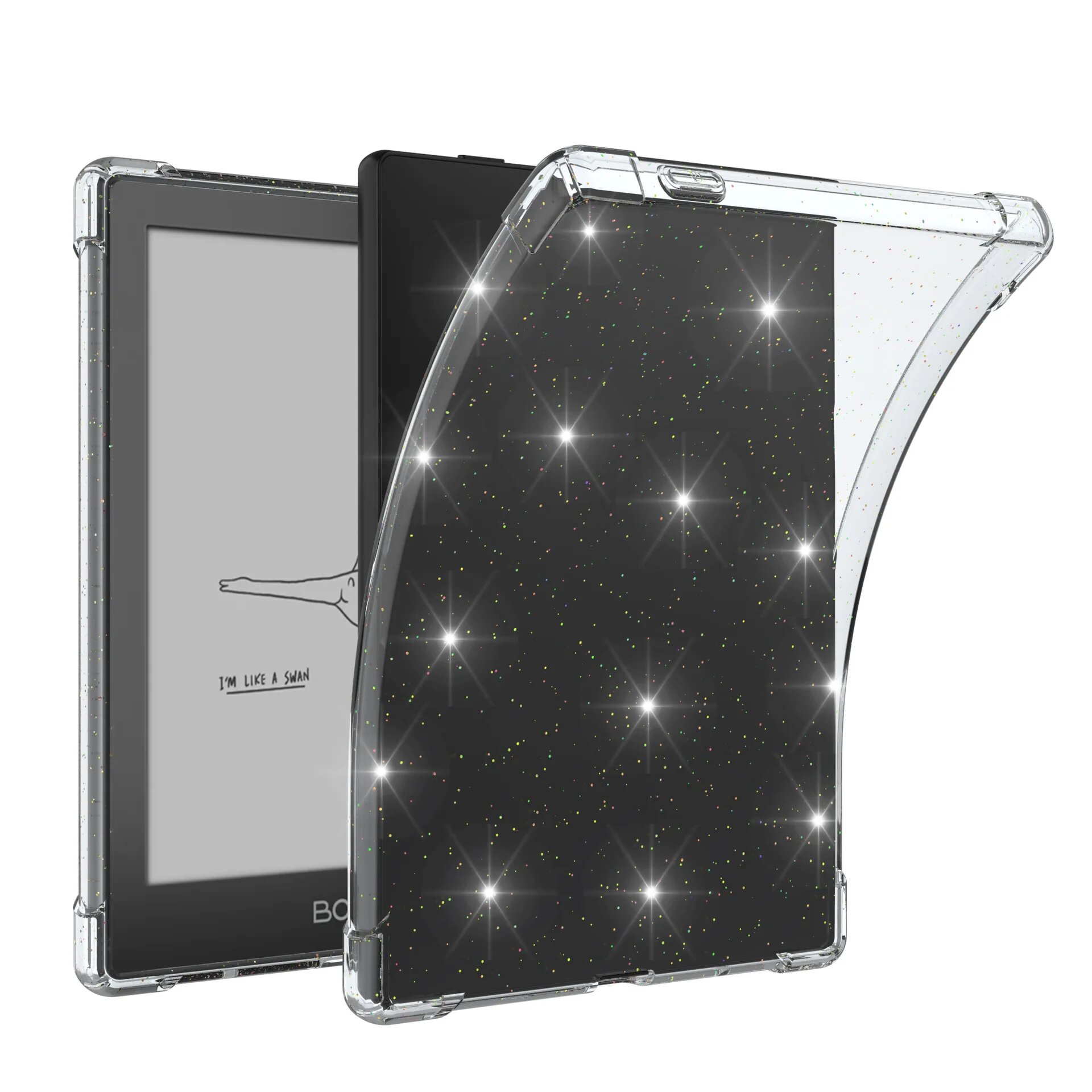 Блестящий чехол Glittering For Funda Onyx Boox Go 6 для электронных книг Poke 6 5 6s 5s 6" с мягкой задней крышкой из ТПУ и 4 противоударными подушками безопасности