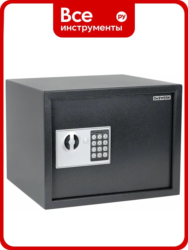 Мебельный сейф DASWERK SC-300EL 300x380x300 мм, электронный замок, графит 291346