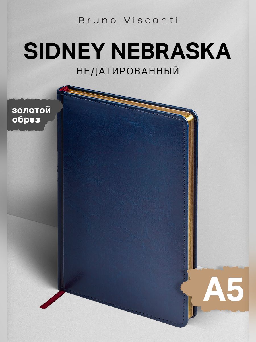 Блокнот для записей Bruno Visconti "SIDNEY NEBRASKA" синий