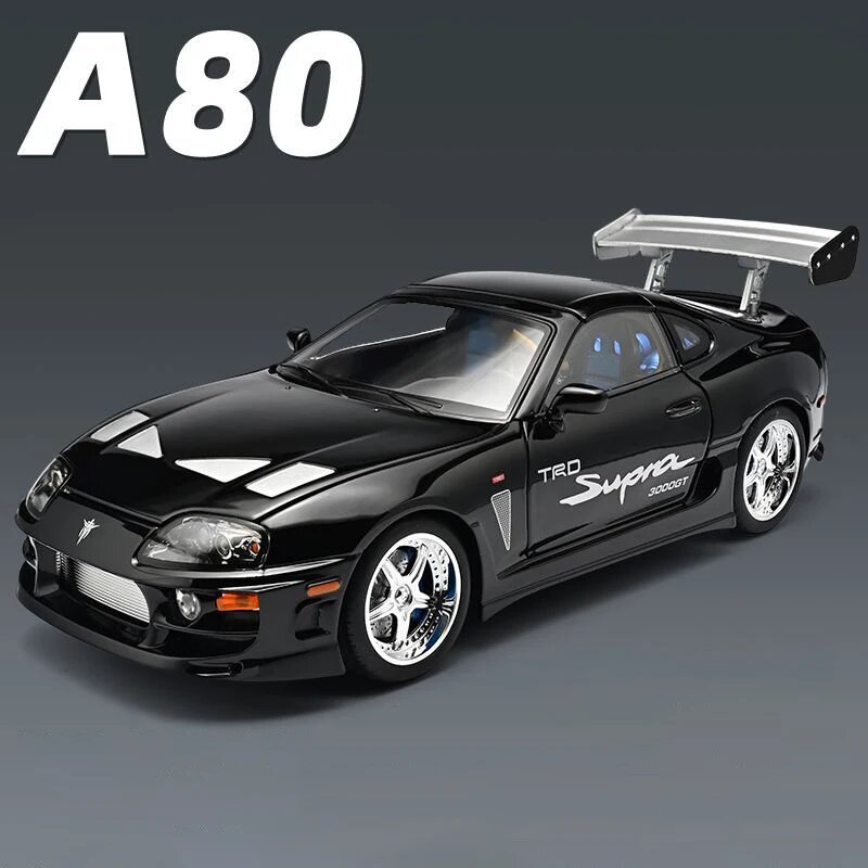Модель автомобиля Makeda Toyota Supra MK4 1:24 Черный, Black