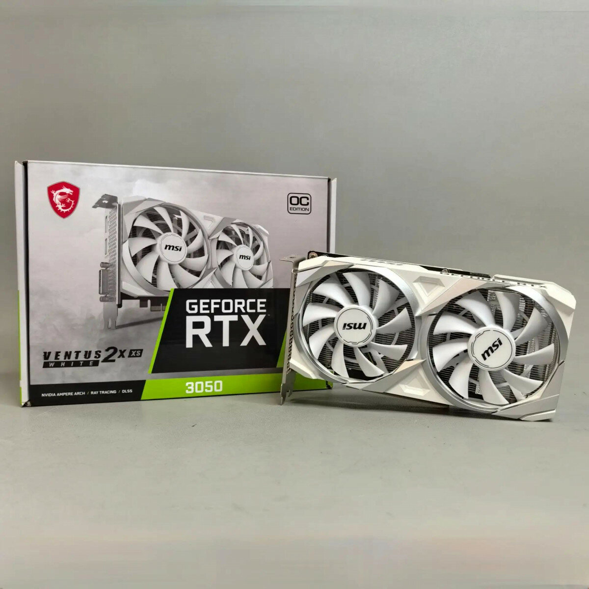 Видеокарта MSI Geforce RTX 3050 VENTUS 2X XS WHITE OC (RTX 3050 VENTUS 2X XS WHITE 8G OC)
