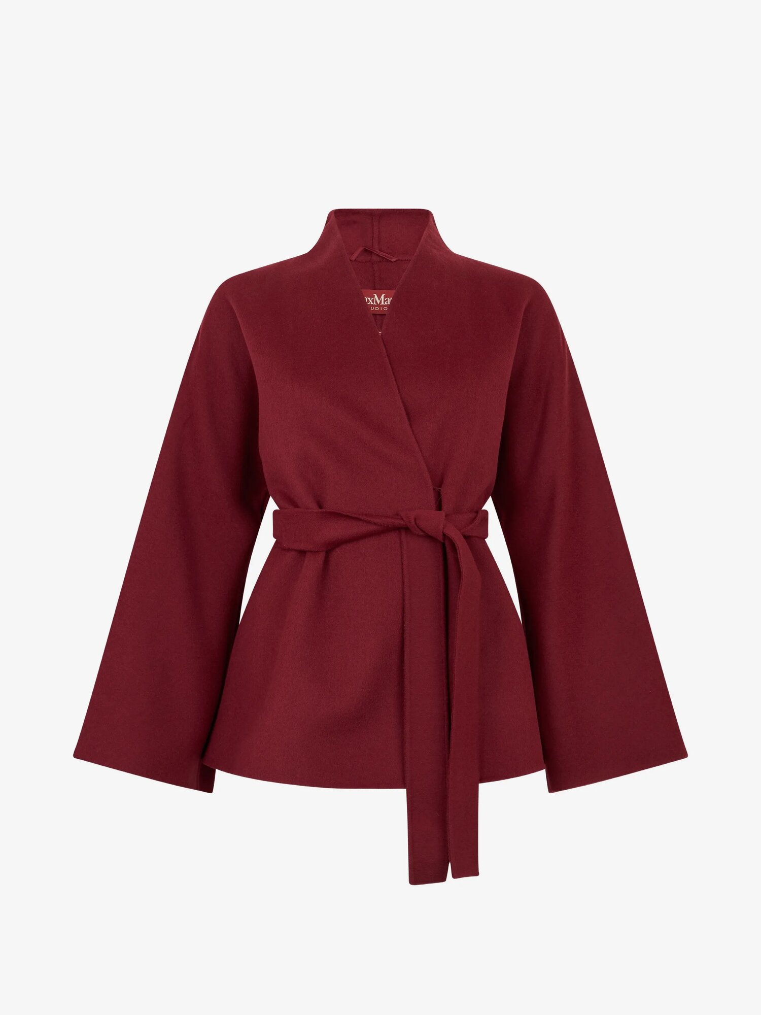 Пальто Wool, silk and cashmere coatigan - ruby