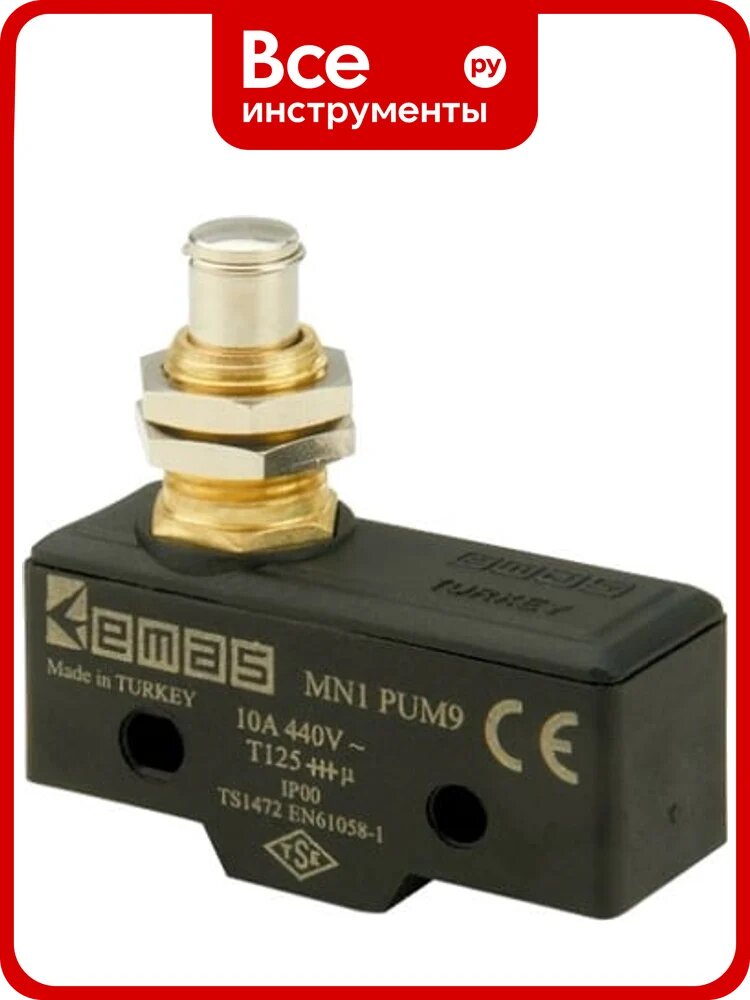 Мини-выключатель Emas MN1PUM9, 440В, 10А MN1PUM9