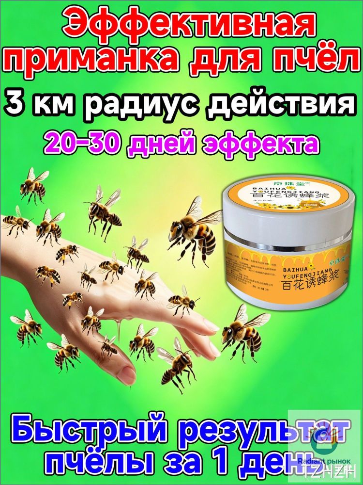 Приманка для пчёл Паста для привлечения пчел 30 г Эффективная приманка для ловли роёв на 3 км