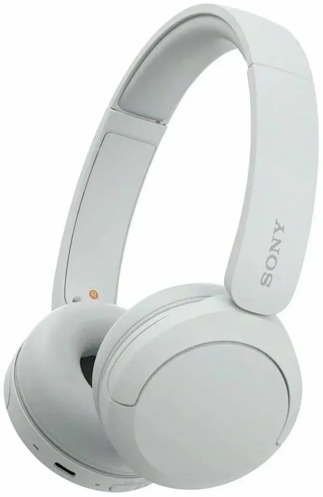 Беспроводные наушникиSony WH-CH520, белые, До 50 часов без подзарядки, Быстрая зарядка, Встроенный микрофон, So-ny Sound Connect, Bluetooth 5.2