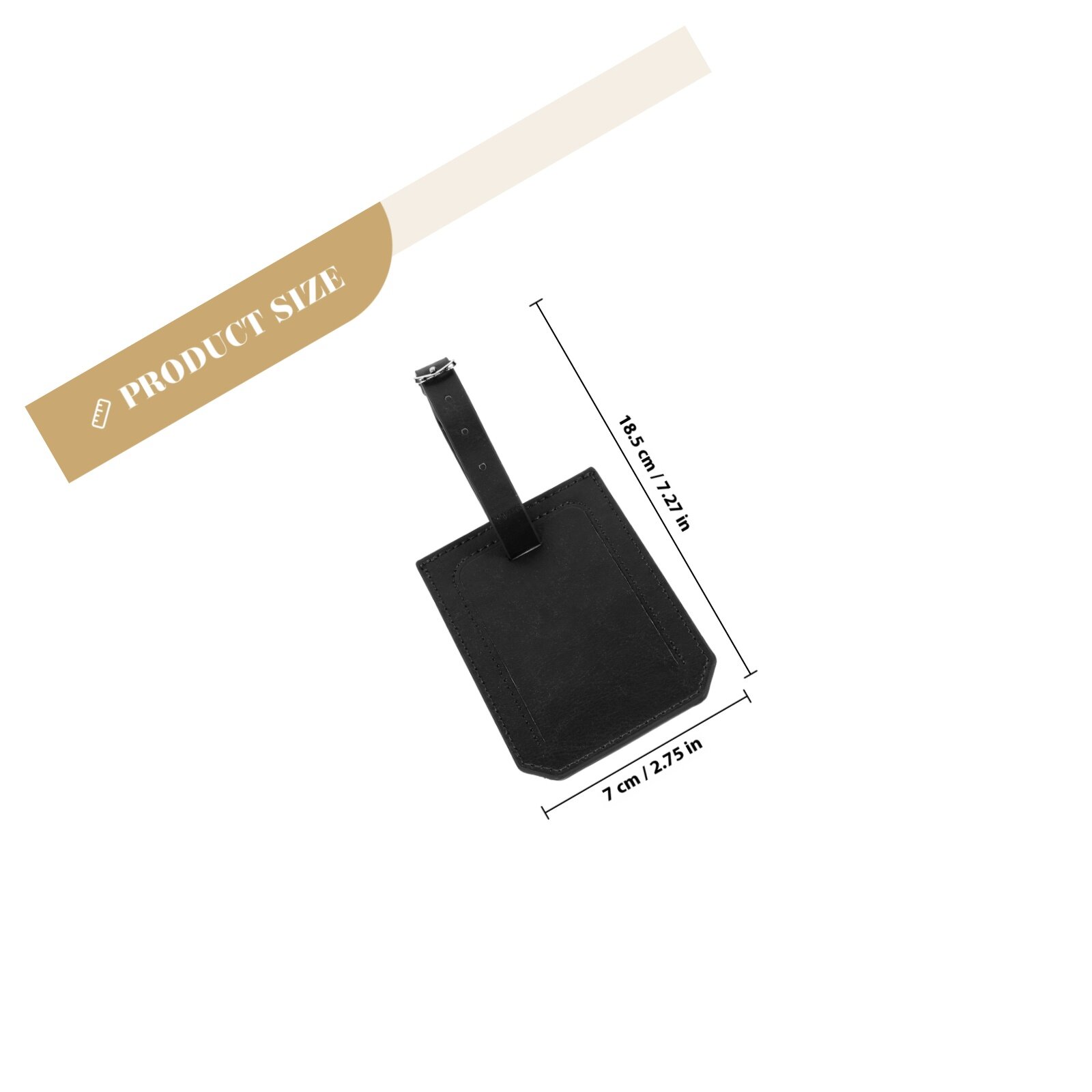 Бирка Для Багажа Из PU Материал Прочная И Practical 18.5x7cm