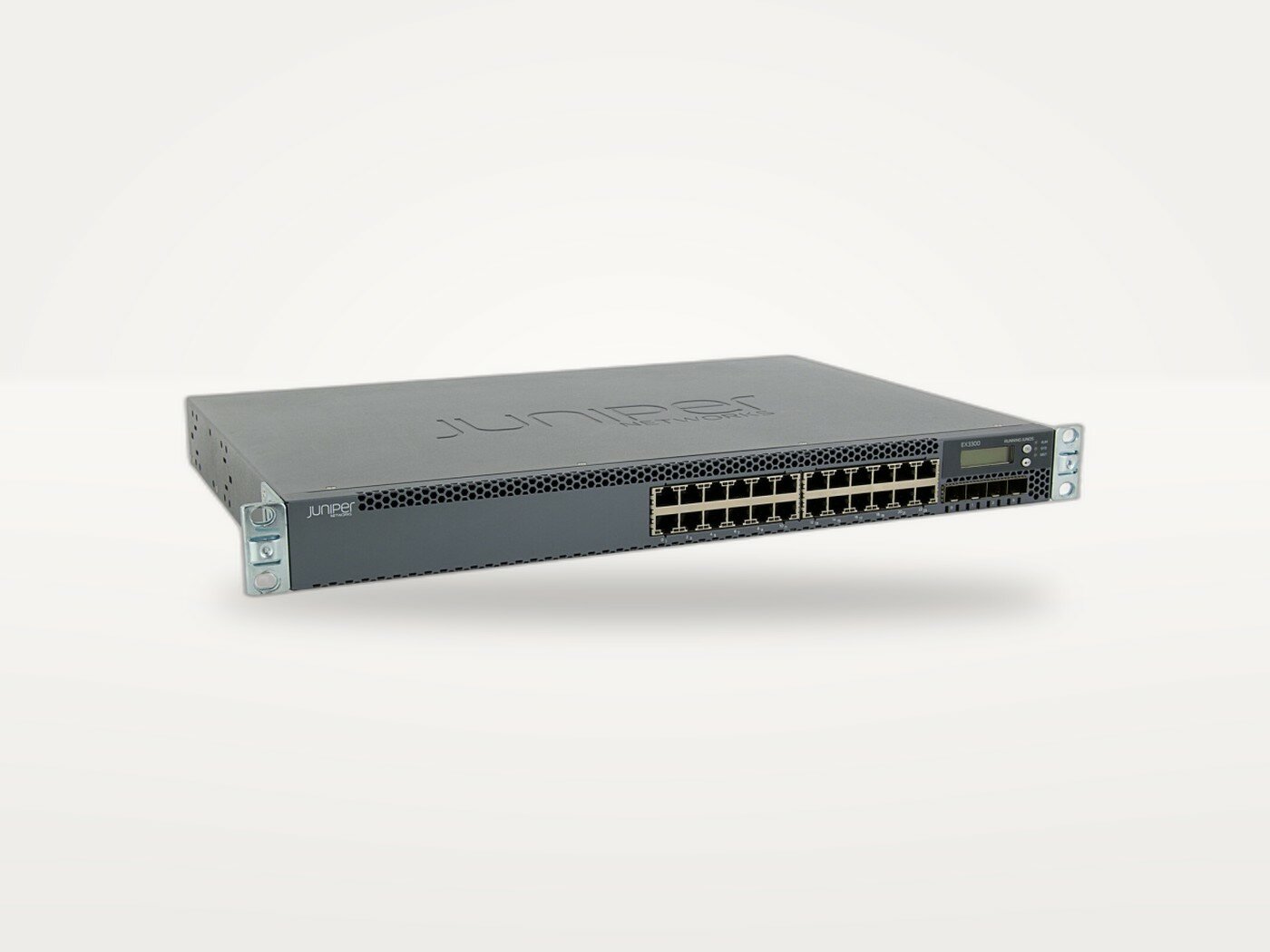 Коммутатор JUNIPER EX3300-24T EX3300 24-port 10/100/1000BASE-T 4 SFP+ uplink ports (optics not included)