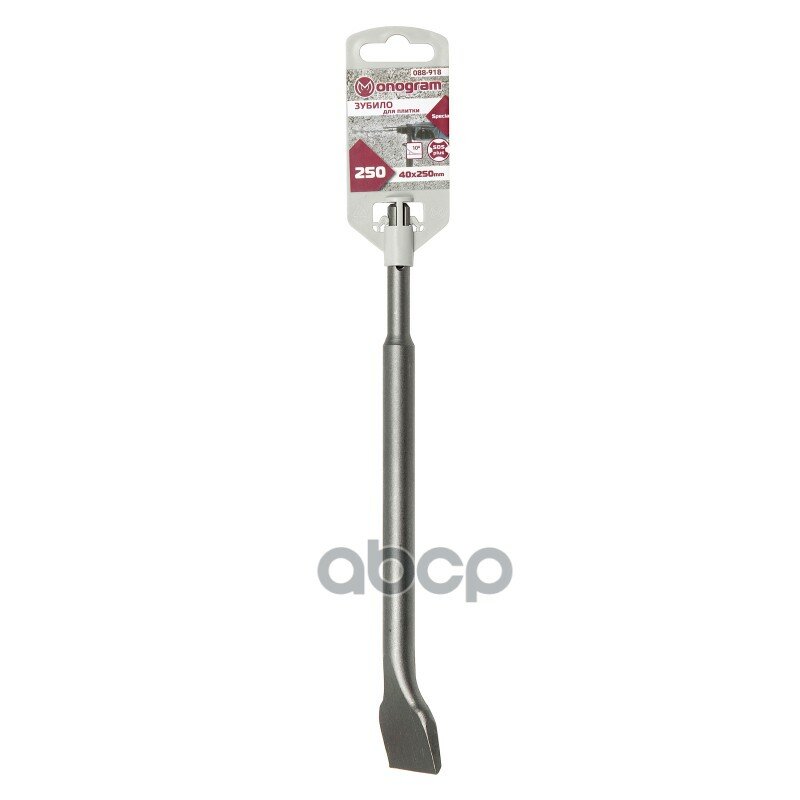 Зубило MONOGRAM Special SDS-plus широкое для плитки 40x250 мм, изогнутое 10 Monogram 088-918 Monogram арт. 088-918