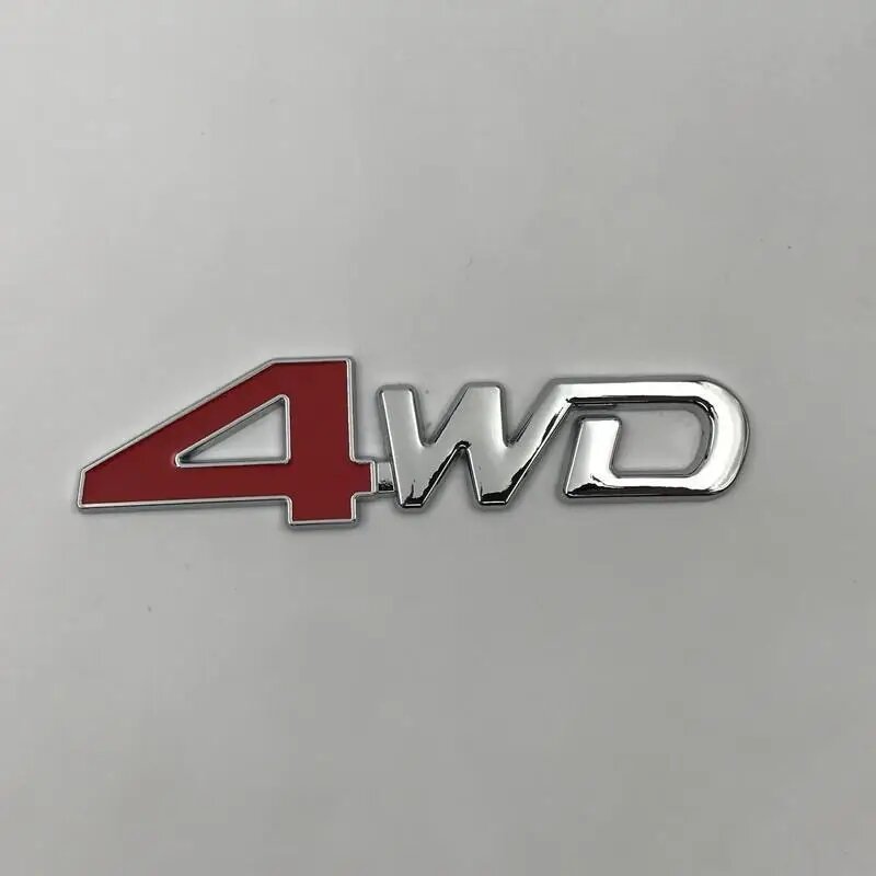 3D Металлический Логотип 4WD, Эмблема, Наклейка на Крыло, Боковую Часть или Багажник Автомобиля, Аксессуары