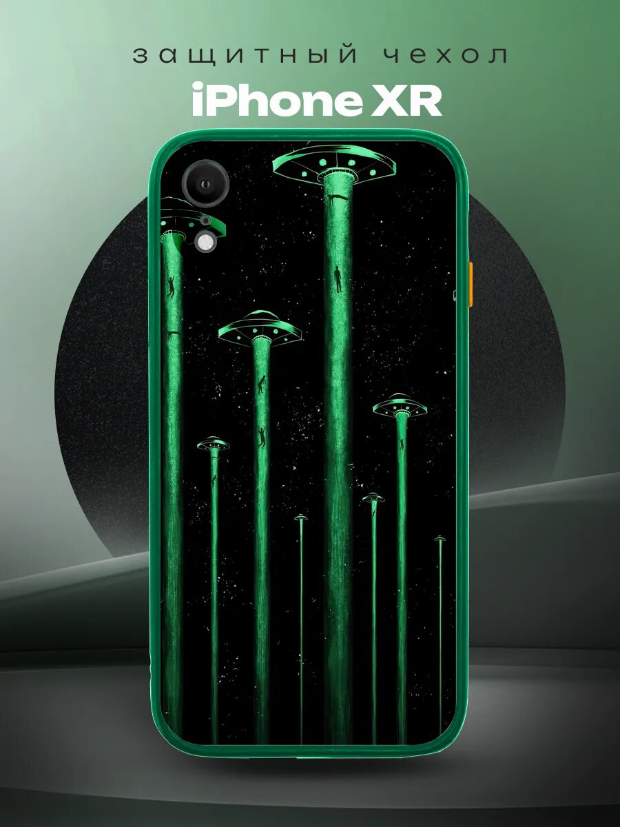 Чехол на IPHONE XR с принтом y2k НЛО