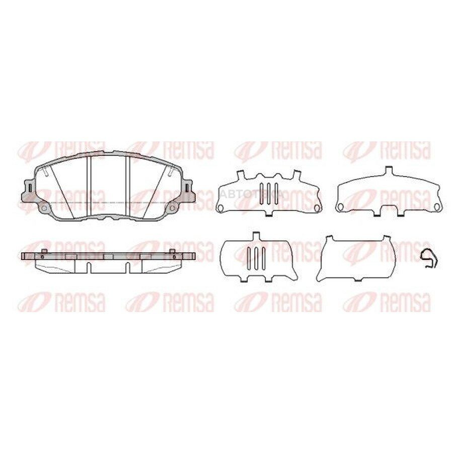 Колодки тормозные TOYOTA CAMRY V70 17- перед. REMSA 178710