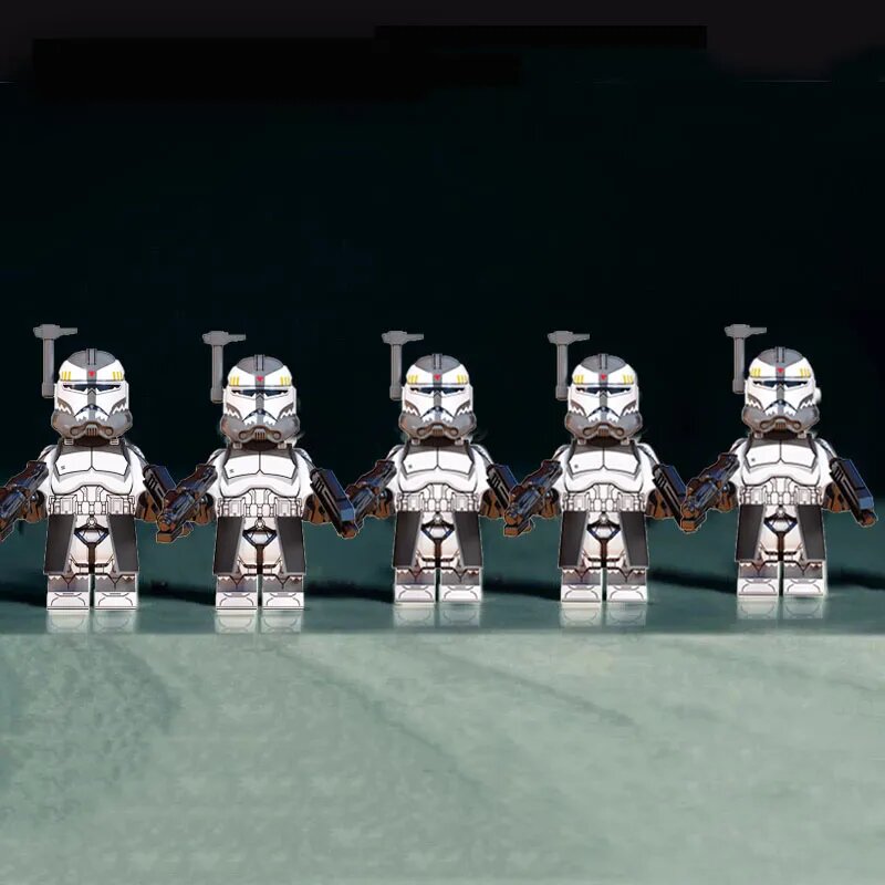 Набор из 5 предметов Lego Star Wars Clone Soldier SW188 Storm Soldier -минифигурка, строительный блок, игрушка
