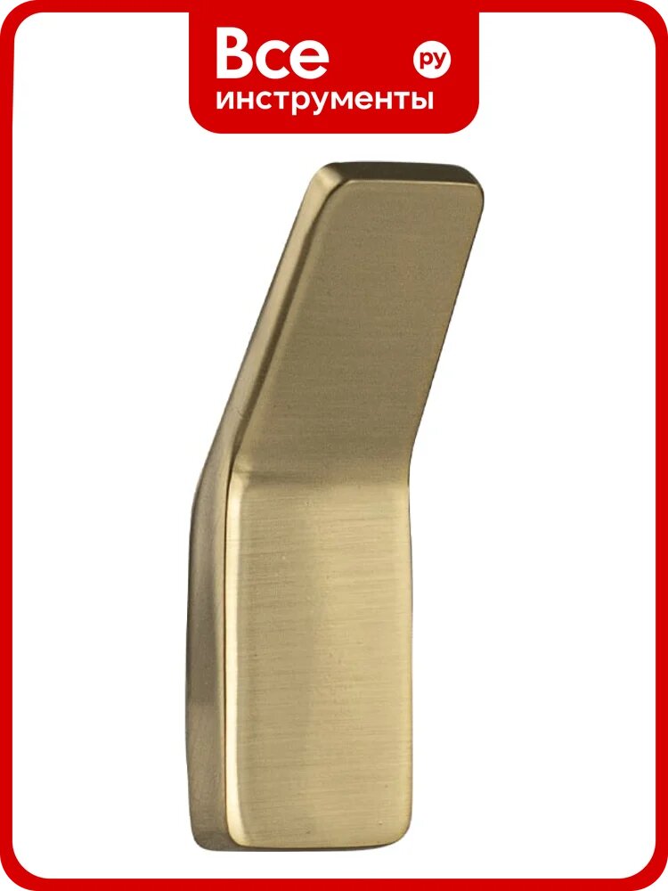 Крючок одинарный GFmark планка, цвет матовое золото 79118-MG