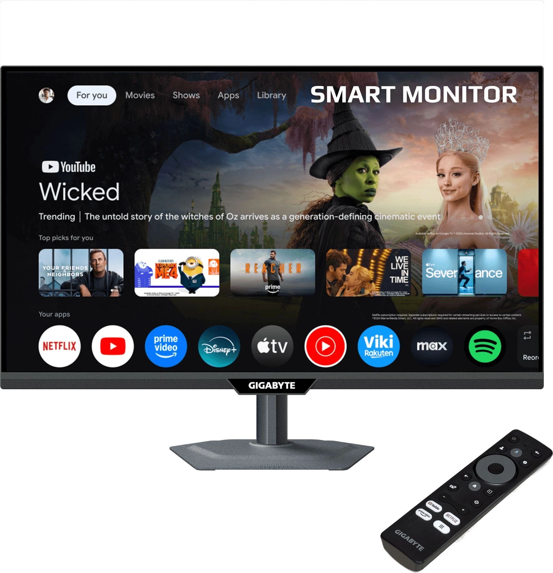 20VM0-M27QSBT-1EKR / 27" Монитор Gigabyte M27QS, 2560x1440, IPS, 180Гц, 1хHDMI, 1хDP, черный (