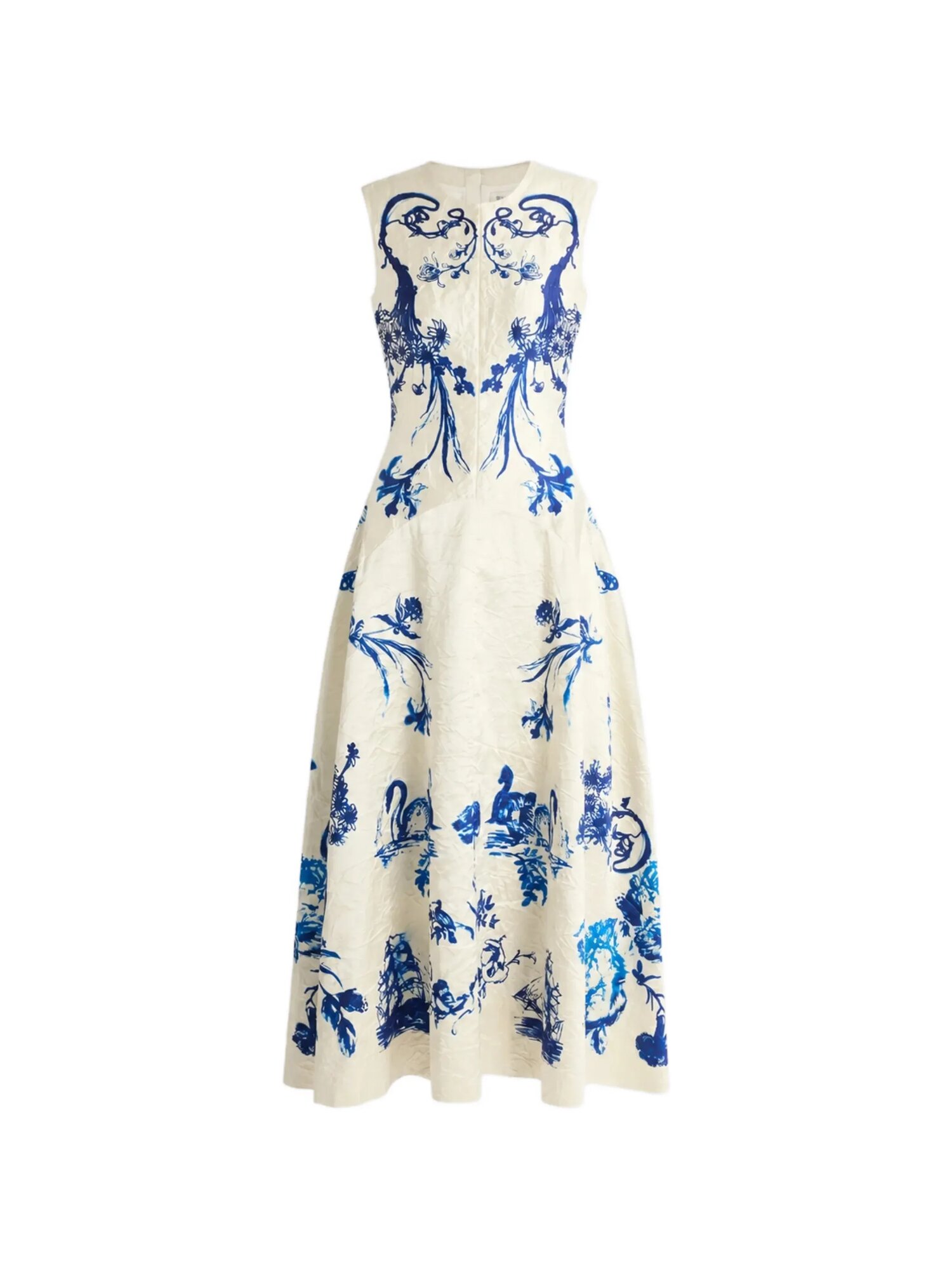 Платье Erdem Tattoo Toile de Jouy textured satin dress