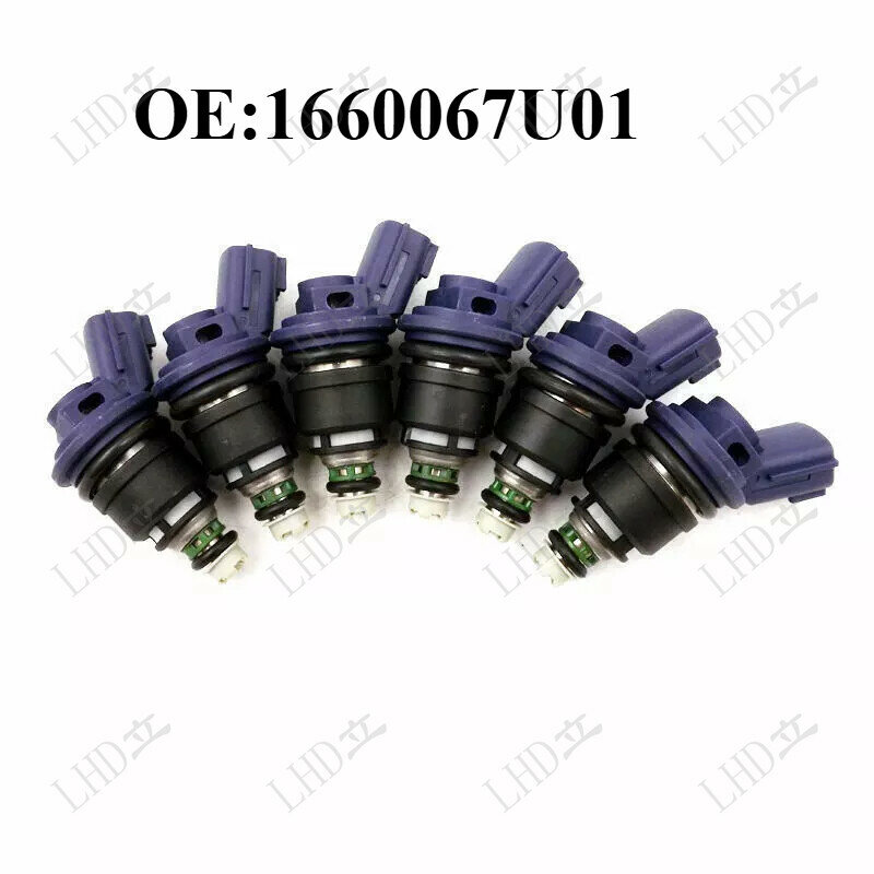 Топливная форсунка 16600-67U01 16600-21U01 16600-67U00 для Nissan 300ZX 3.0L V6 Turbo 1990-1996, 6 шт.