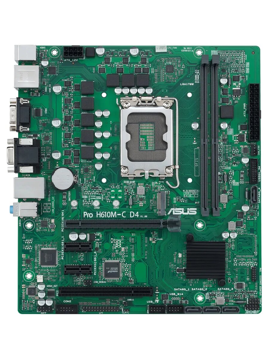 Материнская плата Asus PRO H610M-C D4-CSM