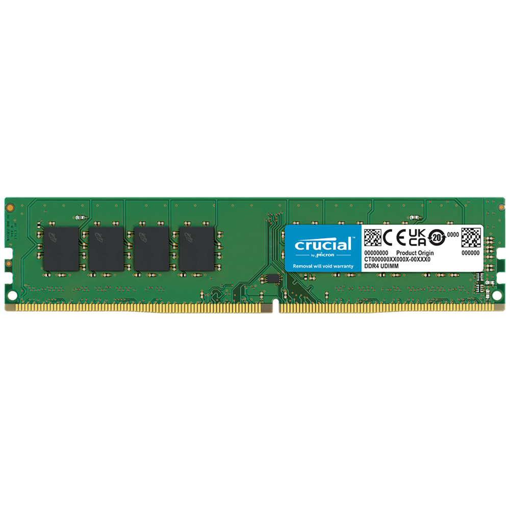 Модуль памяти Crucial 8GB Crucial DDR4 3200 UDIMM Basics Desktop Memory уц-3 Non-ECC, CL22, 1.2V, SRx8