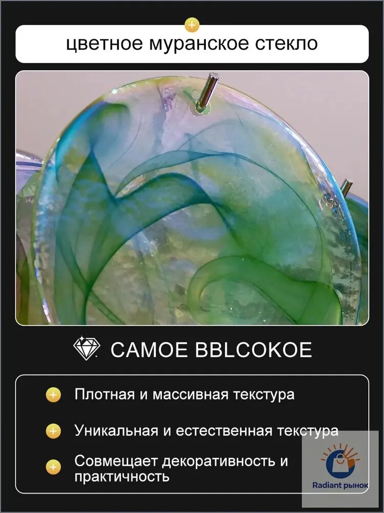 RUIXTIPAD Люстра, E14, обеспечивая комфортный уровень яркости при небольшом энергопотреблении — фото 1