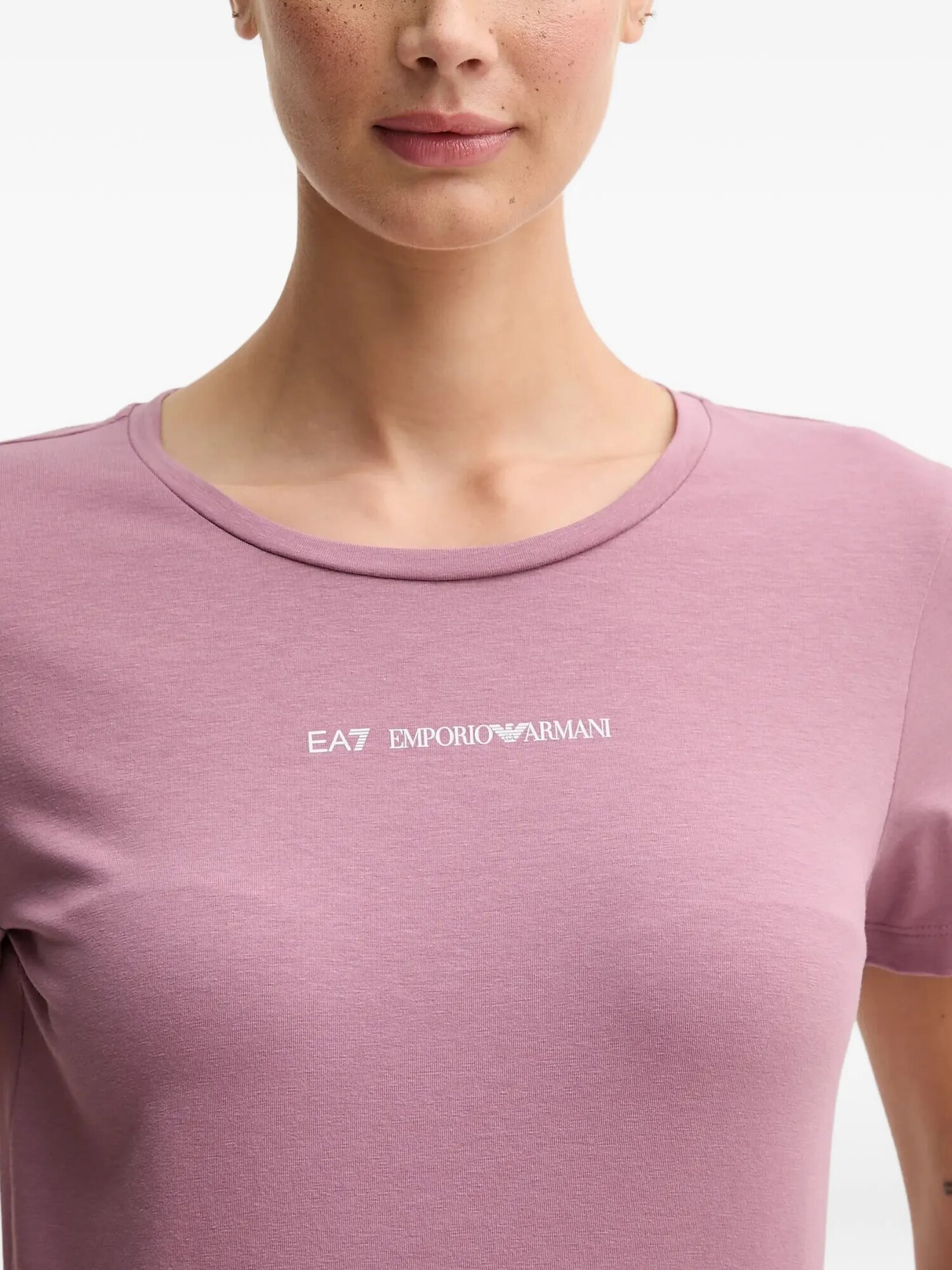 Футболка EA7 EMPORIO ARMANI, размер 40, фиолетовый — фото 1