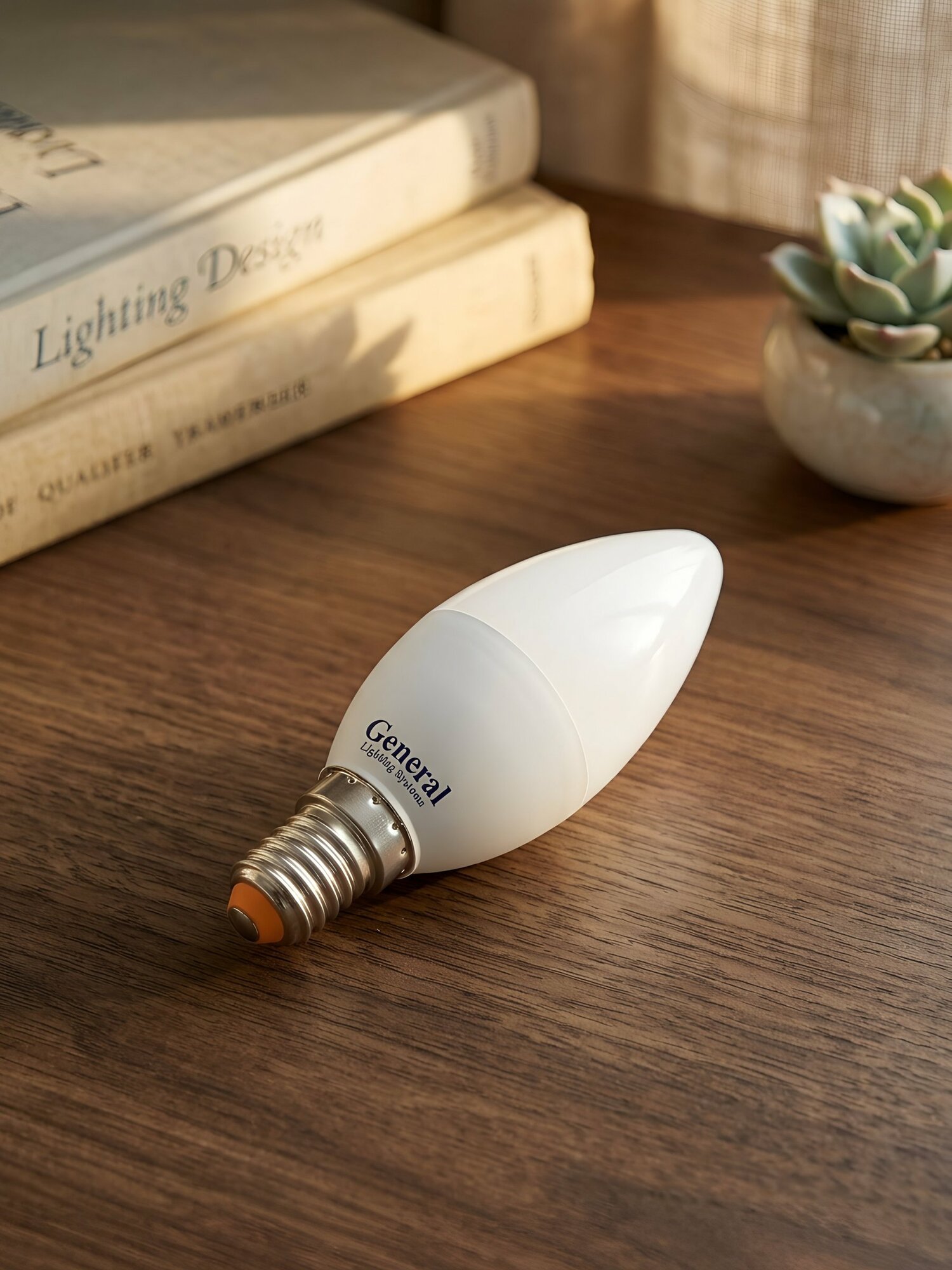 Лампа светодиодная General Lighting Systems E14 15 Вт 6500 К холодный белый свет свеча матовая GLDEN-CF 661097