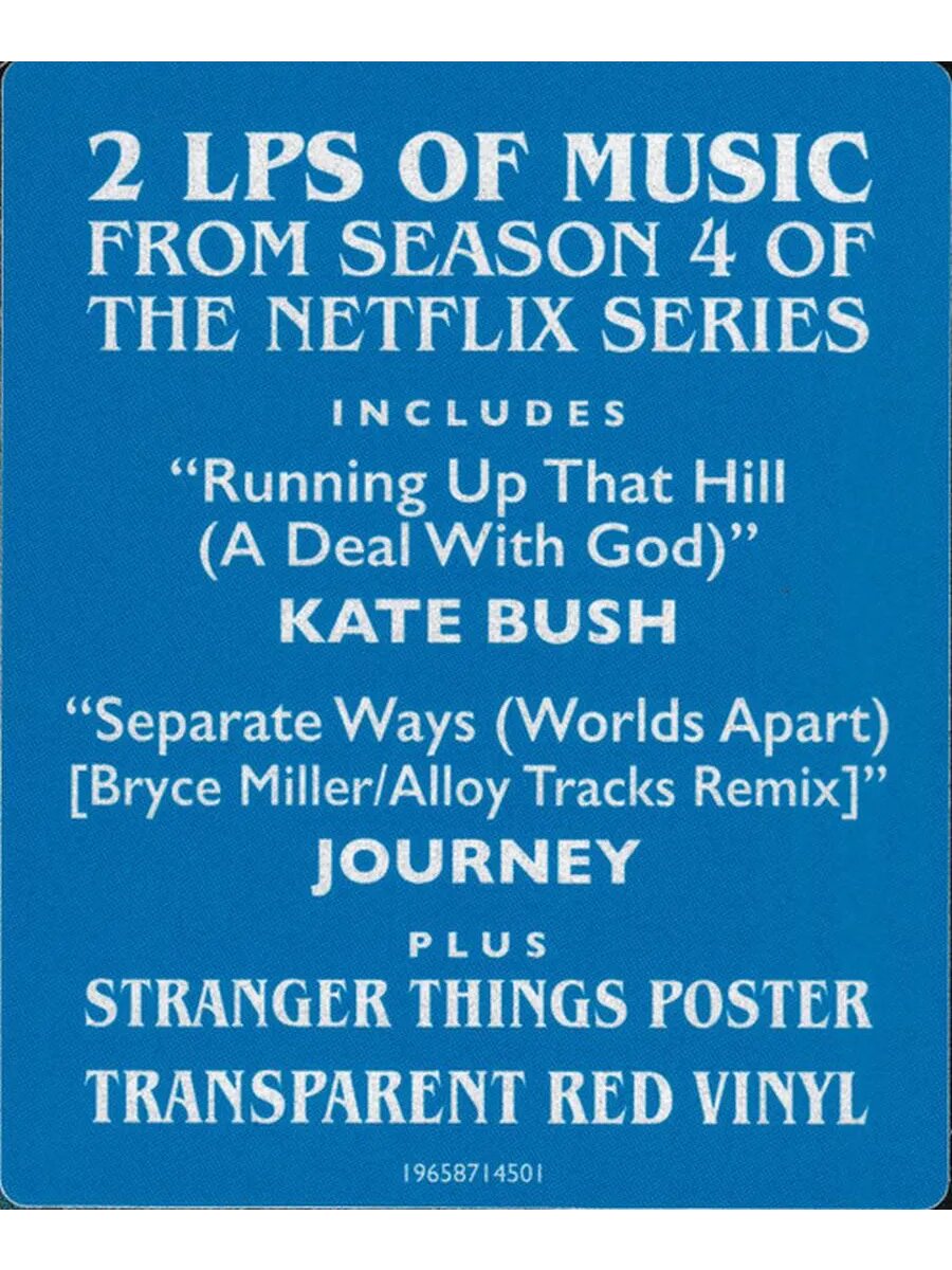 OST - Stranger Things 4 (2LP red) — фото 1
