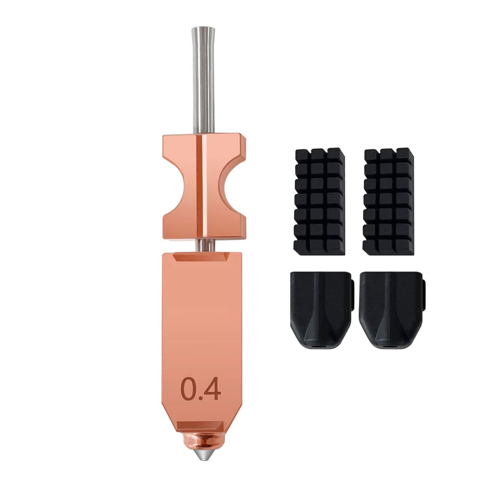 Насадка Hotend 0,4 мм, подходит для 3D-принтера Flashforge AD5X, быстросъемная насадка Hotend с 2 силиконовыми втулками и 2 чистящими щетками