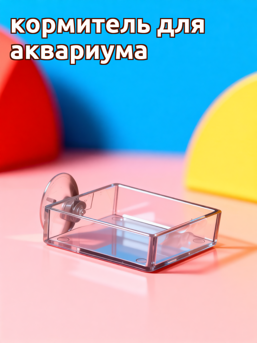Кормушка Для Аквариума С Присоской 4 Шт Прозрачная 6 5X6 5Cm