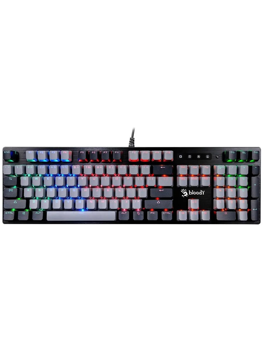 Клавиатура A4Tech Bloody B828N черный/серый
