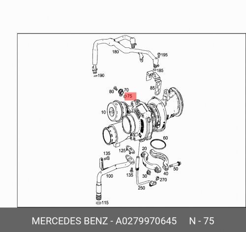 Кольцо Уплотнительное Трубки Масляной Org (Mercedes A0279970645)