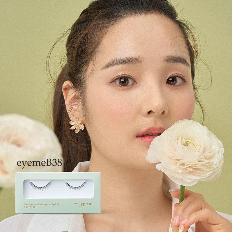 Eyeme B38 Korean Celebrity Style False Eyelashes - Dramatic Volume, 2023 Fashion, Comfort Wear
