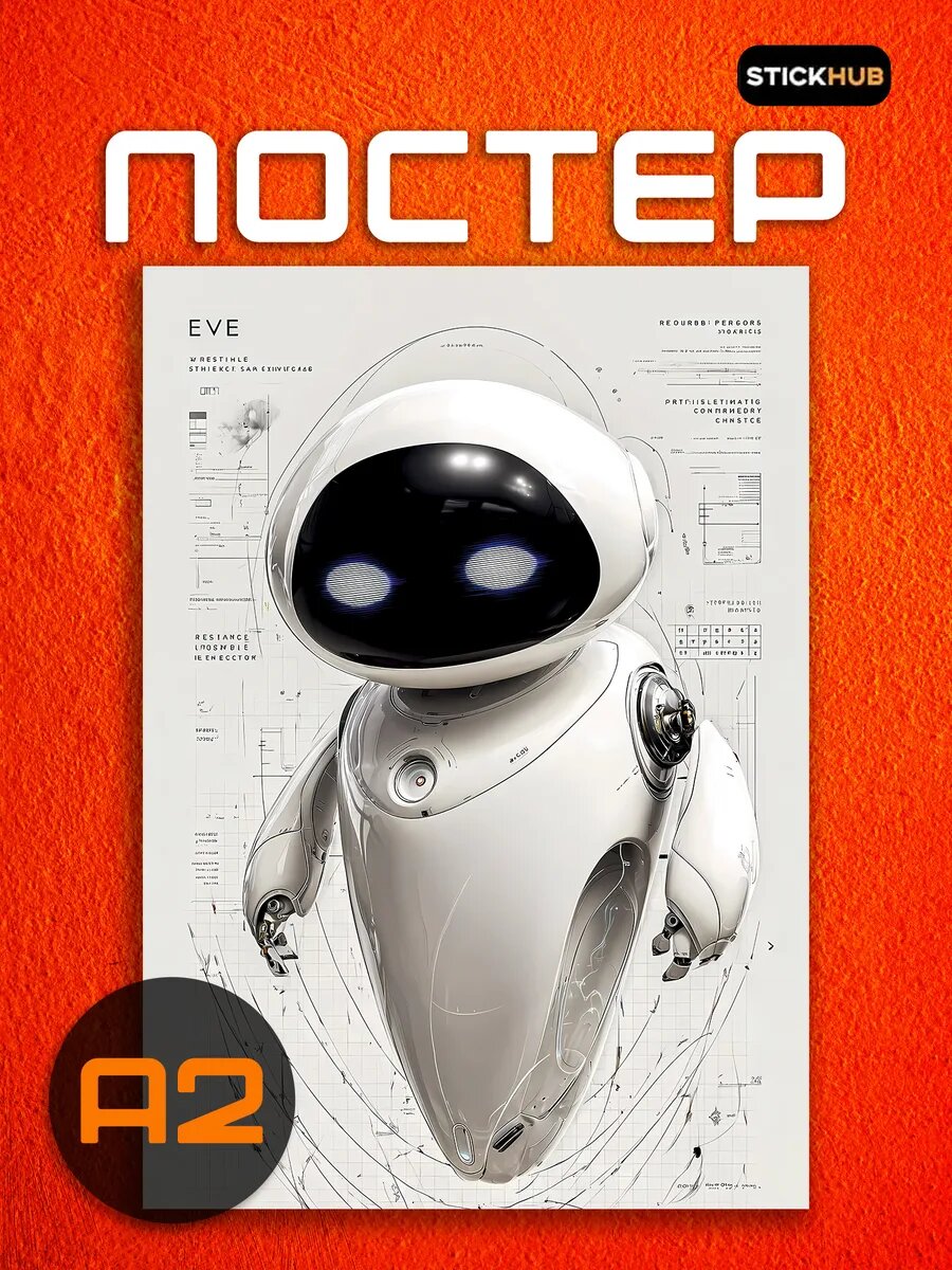 Постеры на стену интерьерные Ева: Wall-e