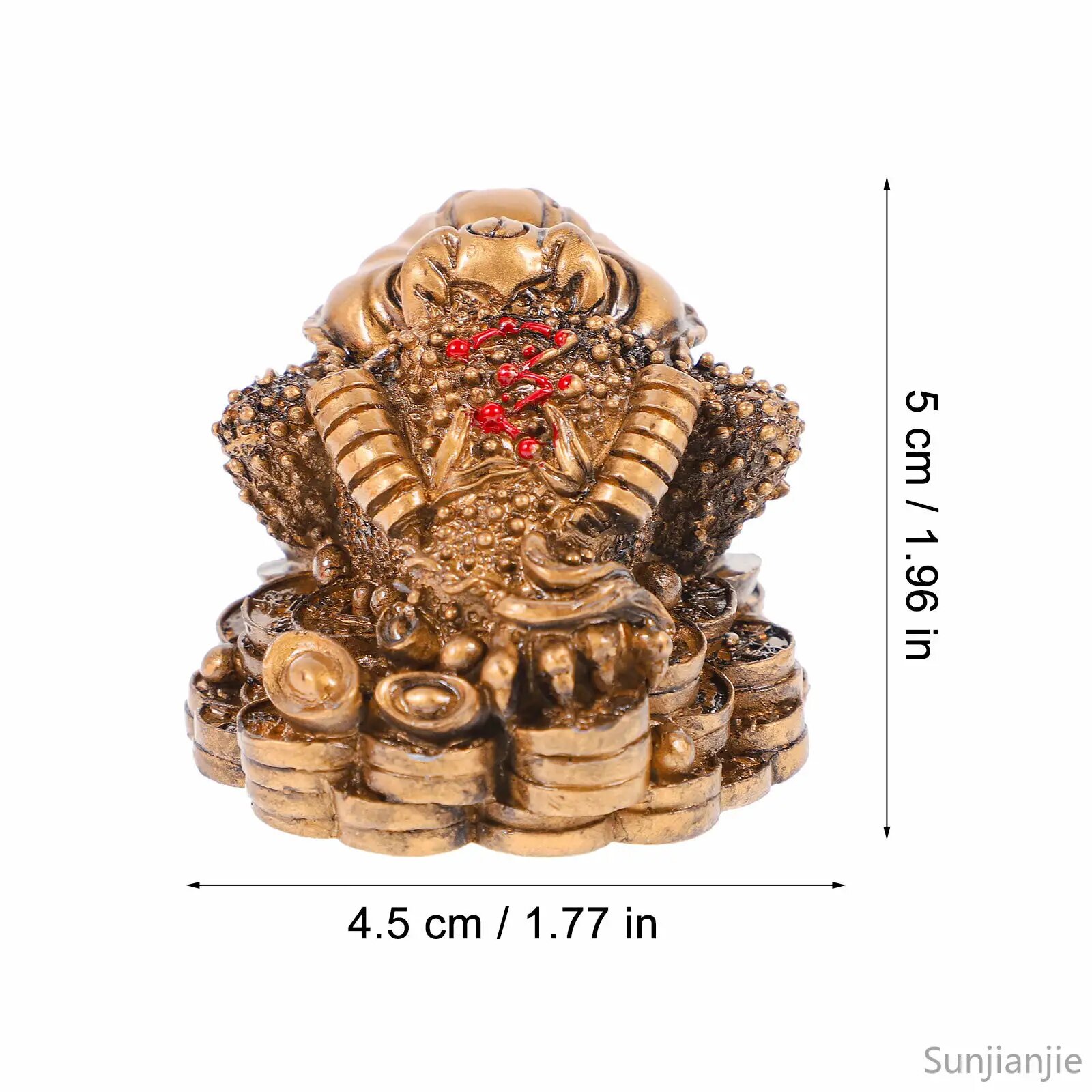 Синяя Жаба Фен Шуй Изделие Из Резины Для Уюта В Доме И Офисе 5X4.5Cm