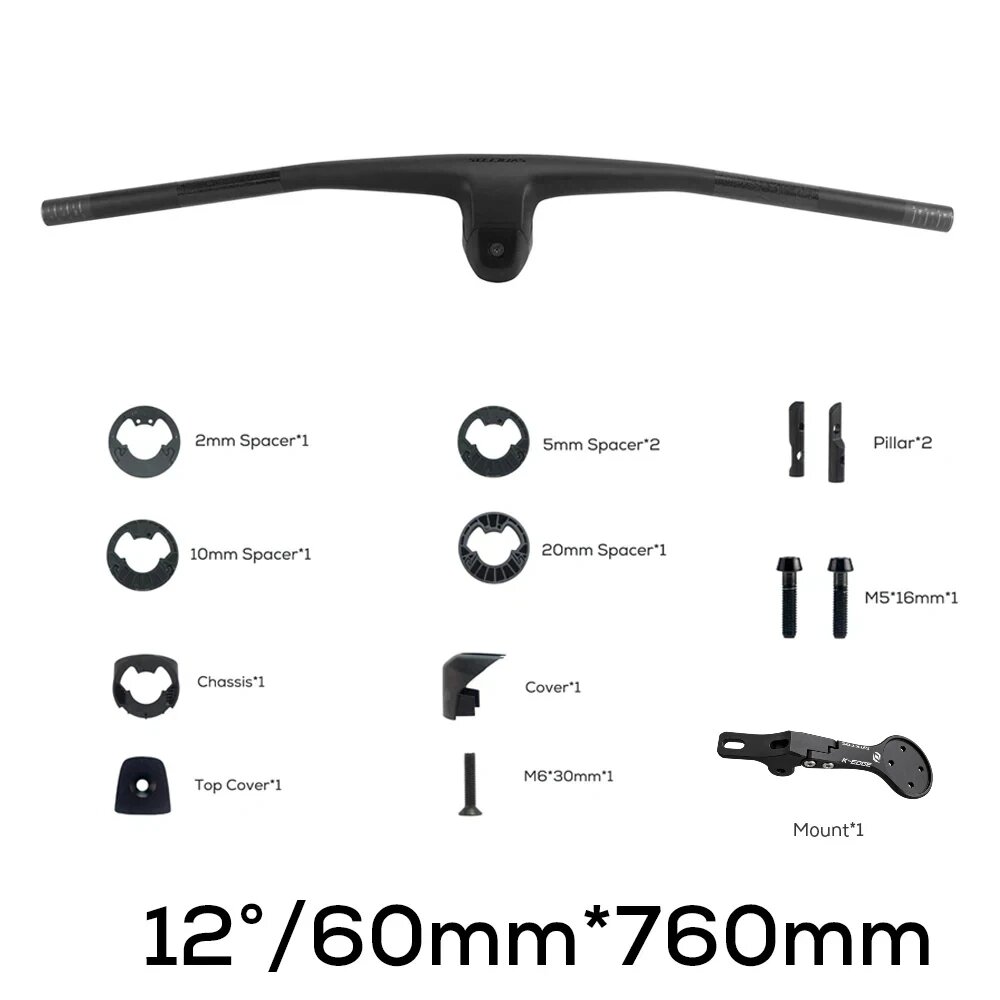 SYNCROS FRASER IC SL XC Углеродный руль MTB 60mmx760mm -12degree