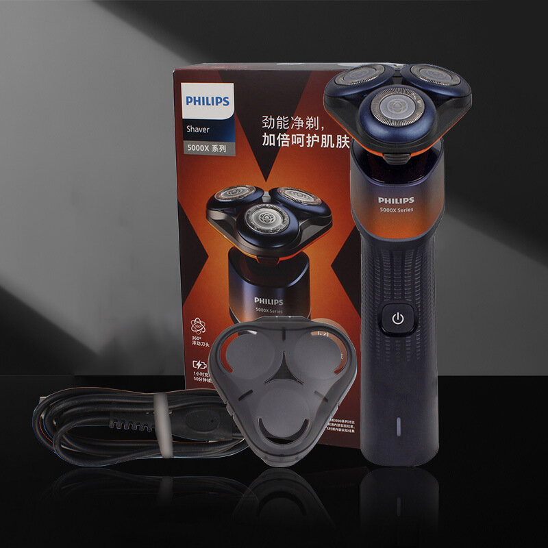 Электробритва Philips X5005 для мужчин, трёхлезвийная перезаряжаемая бритва, электробритва серии Honeycomb X.
