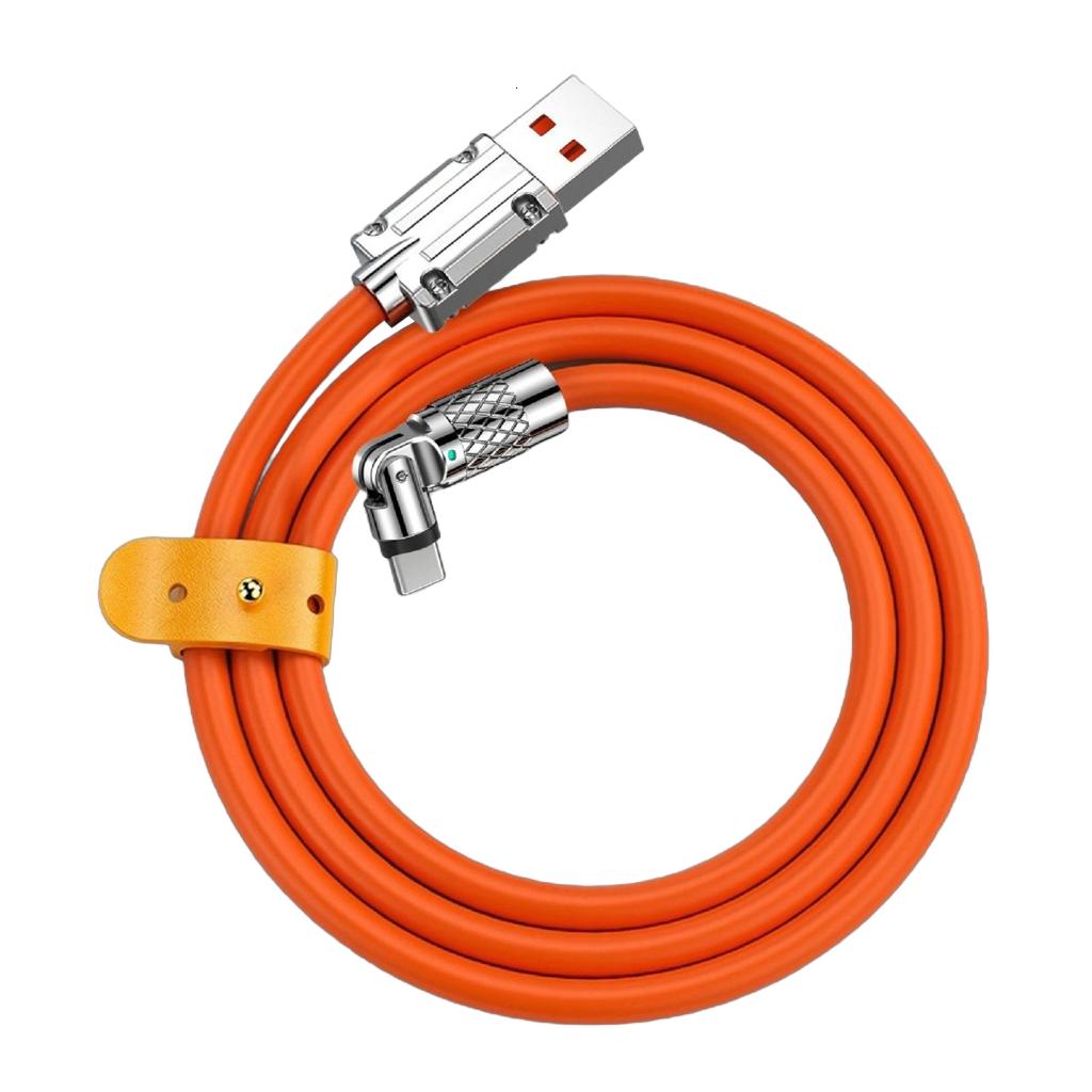 USB-USB C кабель 120W с поворотным штекером 540°, C интерфейс 1 метр