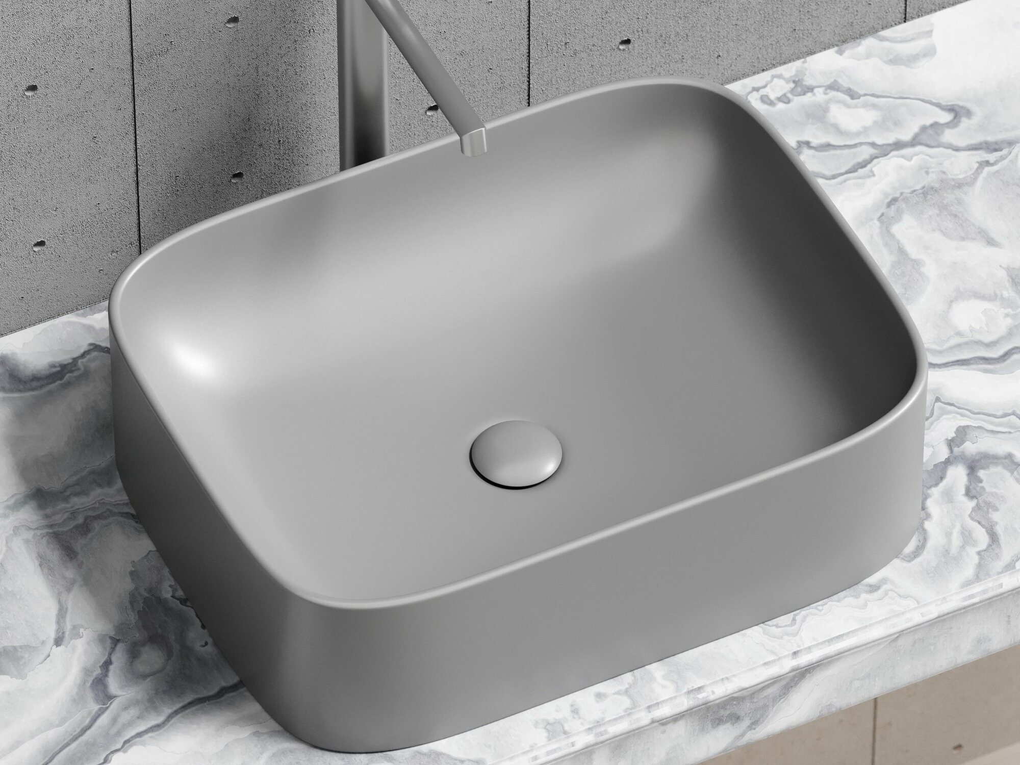 Мебельная раковина Ceramicanova Element 50 CN6052MH антрацит матовый