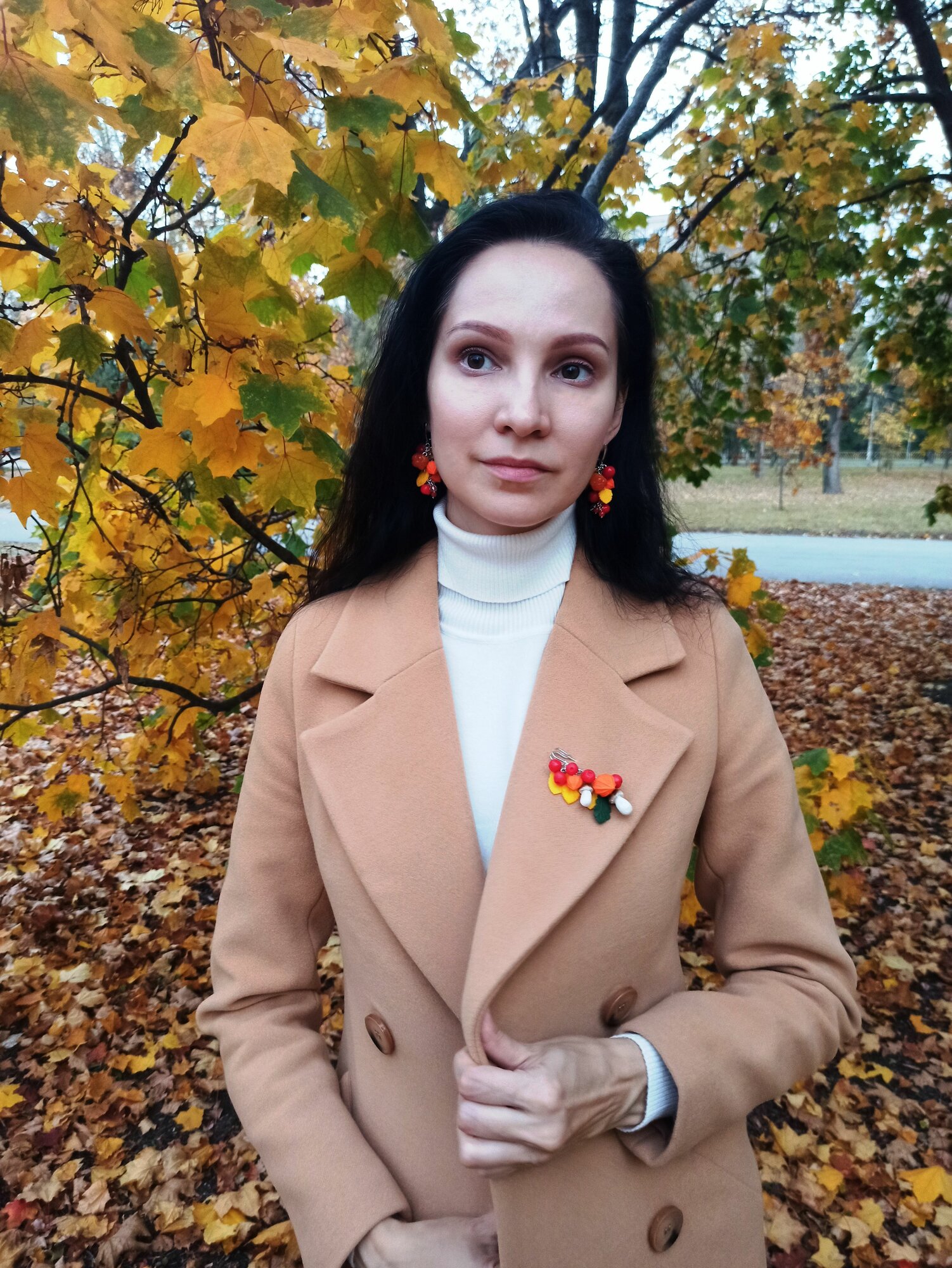 Брошь, желтый — фото 1